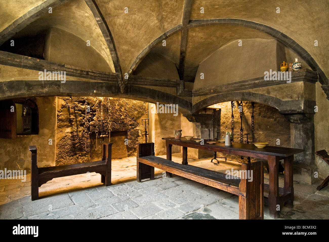 Issogne Castle Aosta Italy Stock Photo - Alamy