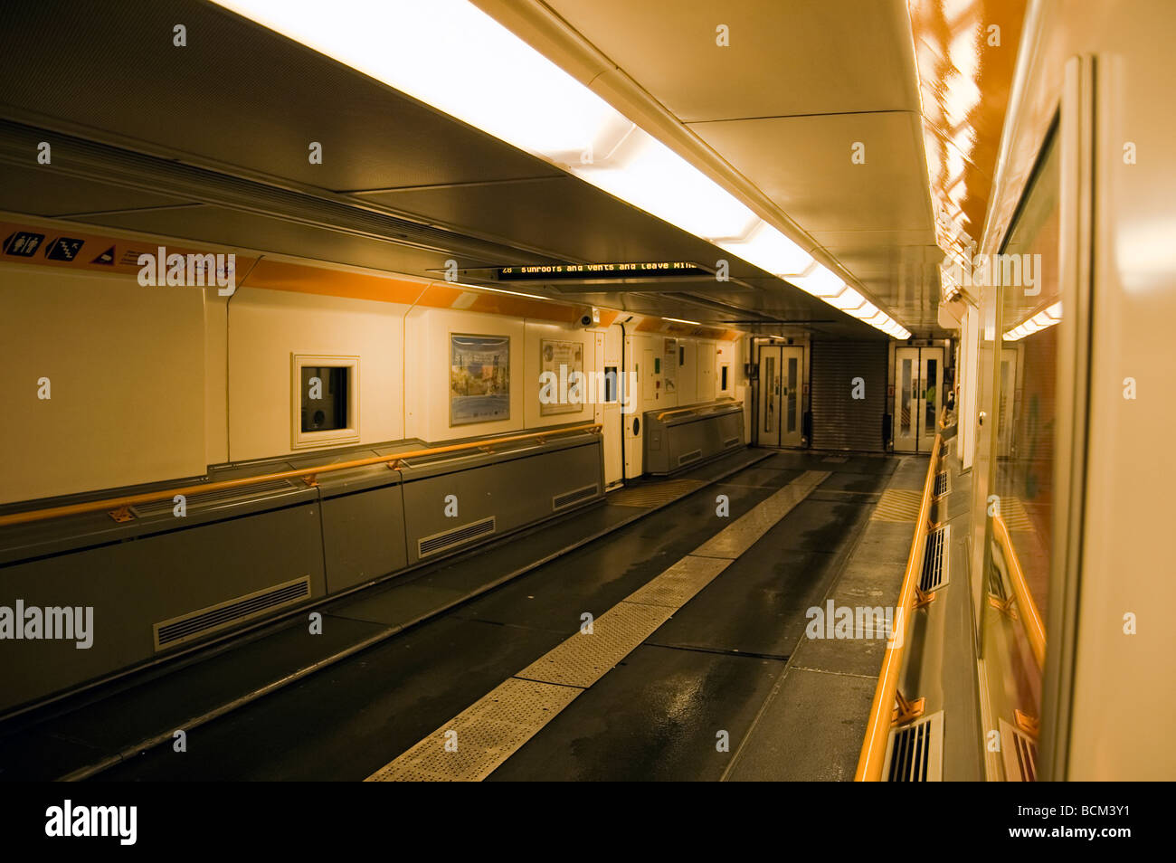 Inside a Eurotunnel Shuttle Stock Photo - Alamy
