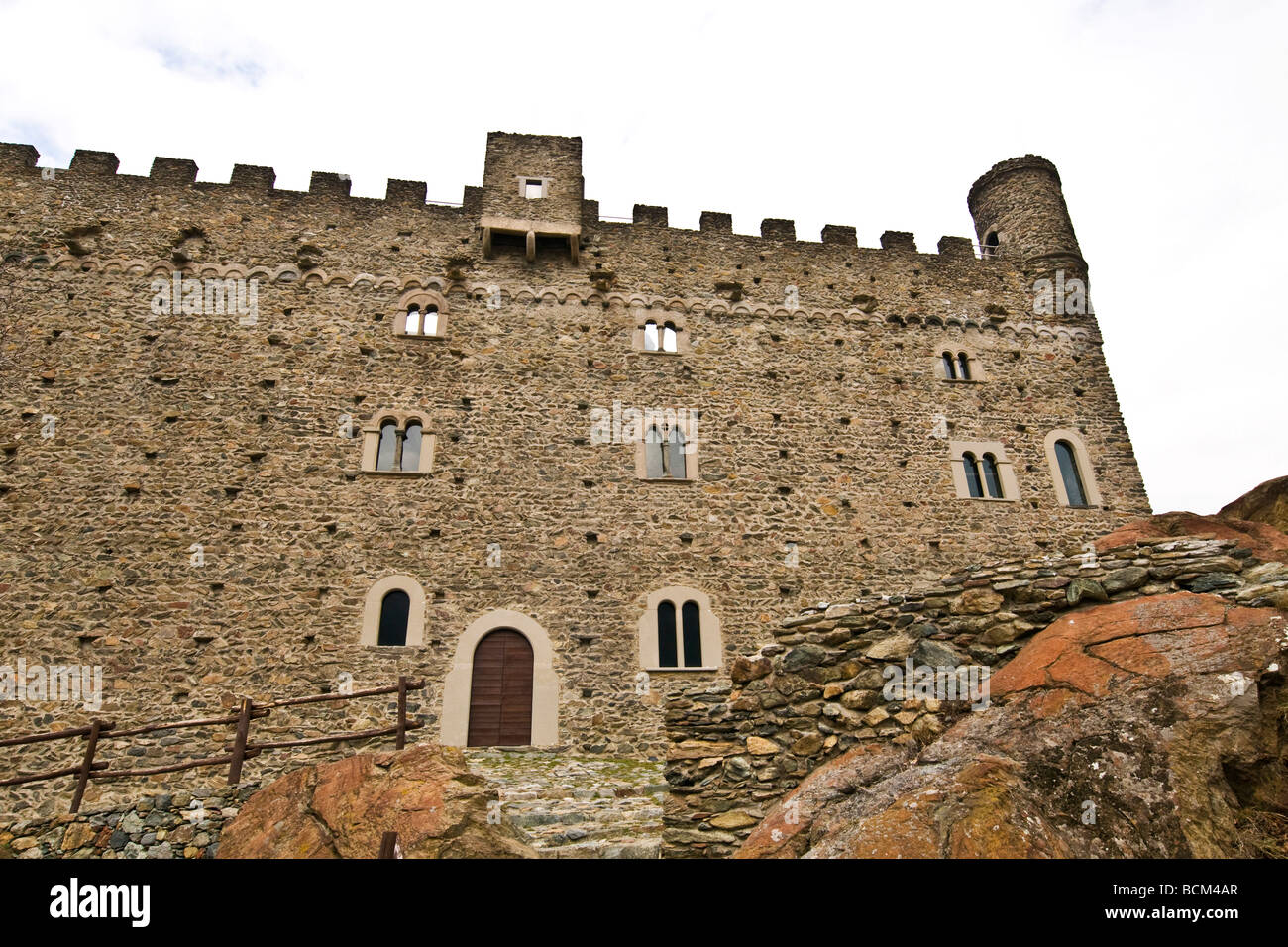 Ussel Castle Aosta Italy Stock Photo - Alamy
