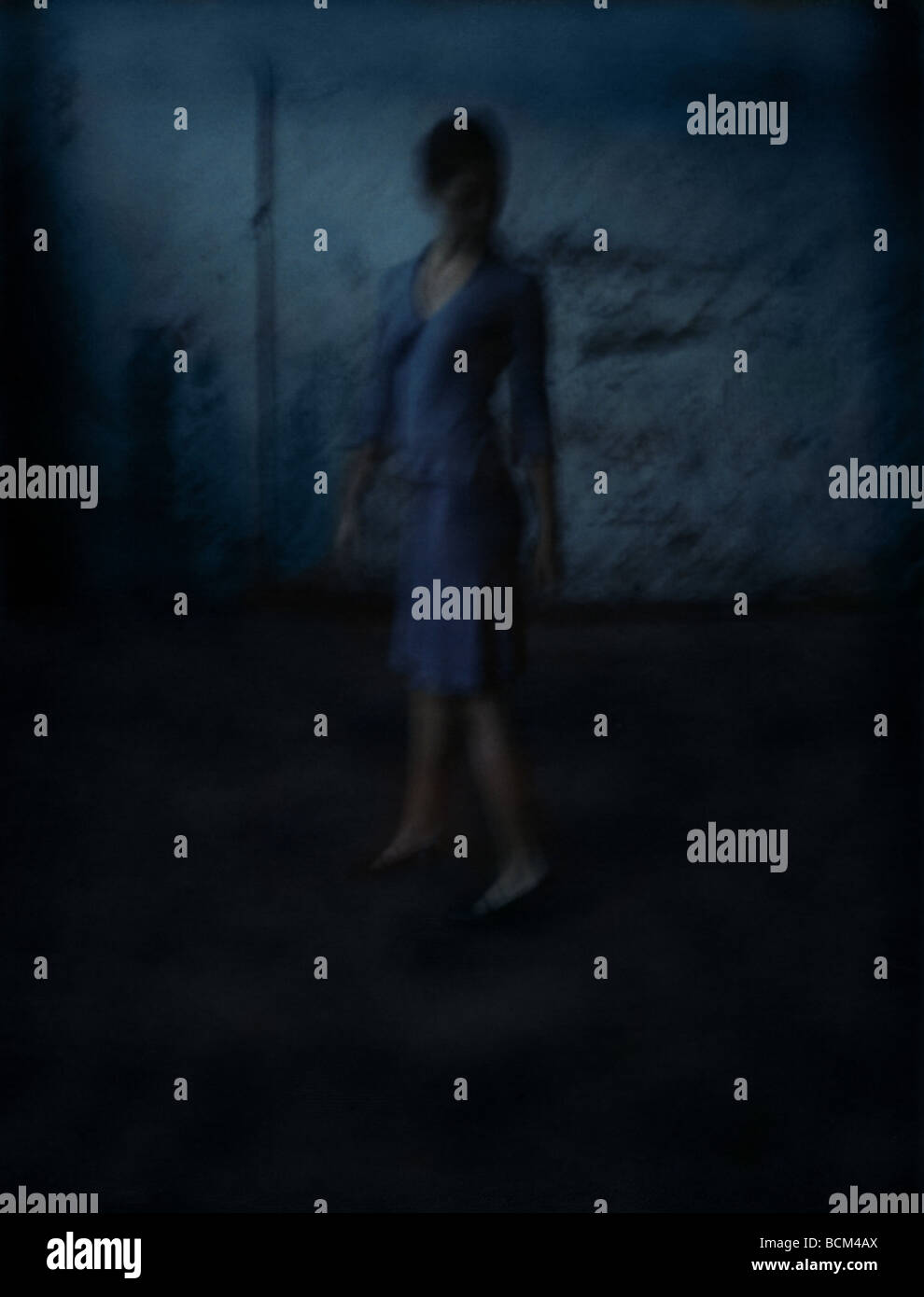 Creepy image woman standing in hi-res stock photography and images - Alamy