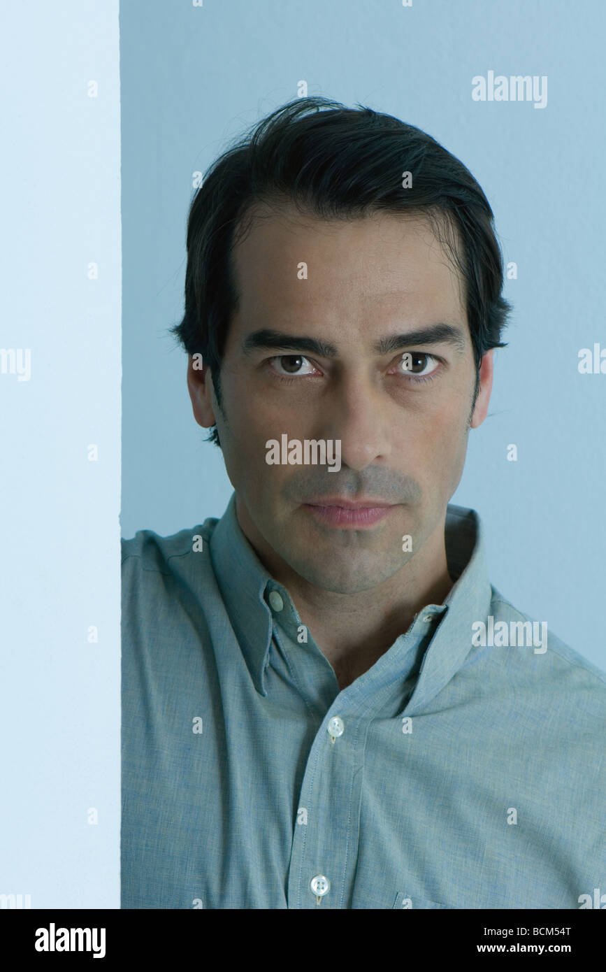 Man staring at camera, portrait Stock Photo - Alamy