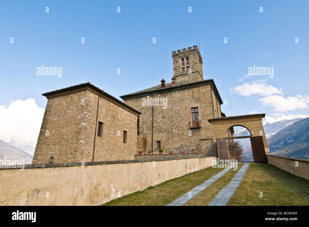 Sarre Castle Aosta Italy Stock Photo - Alamy