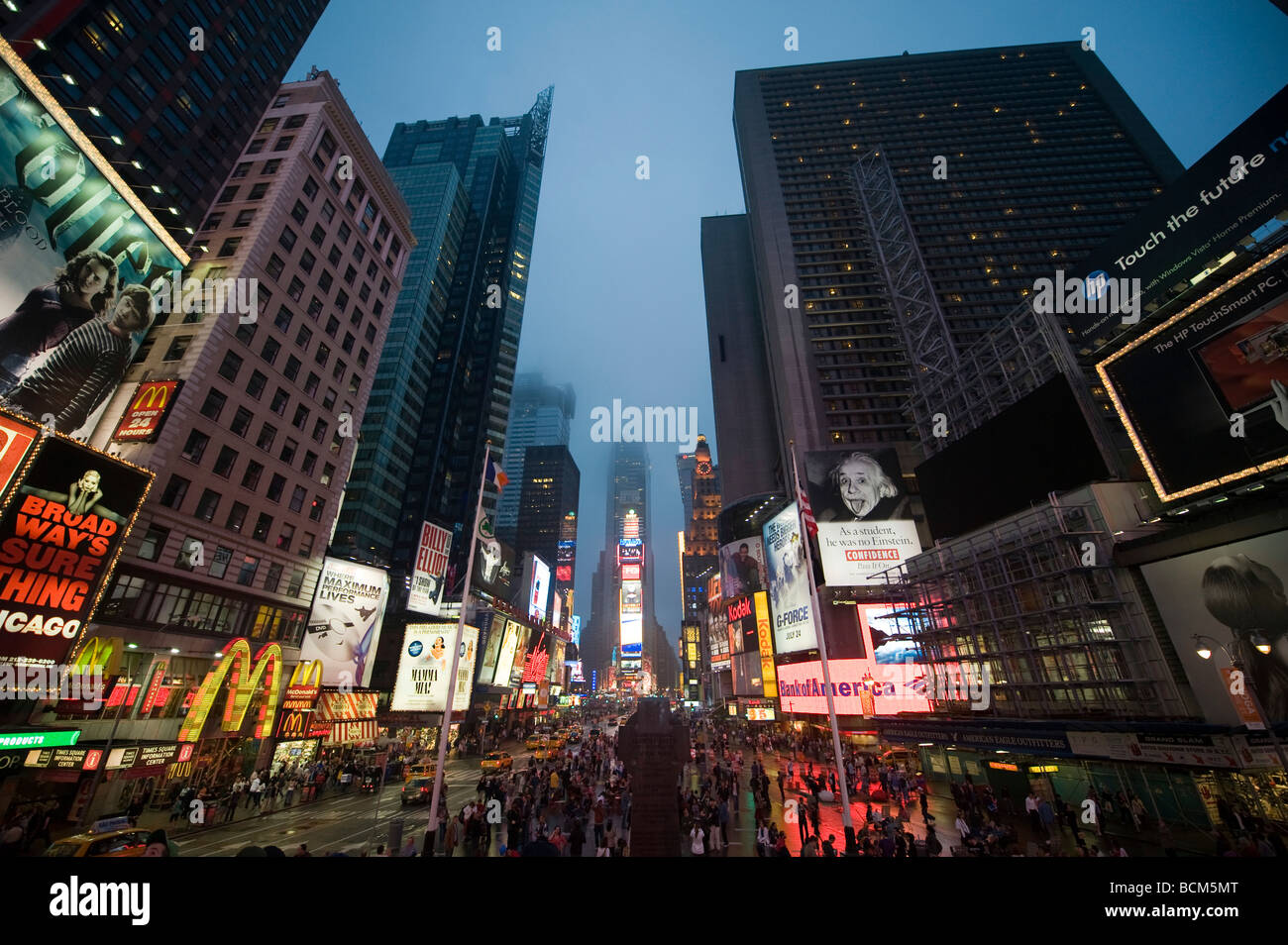 Times Square at Night Stock Photo - Alamy