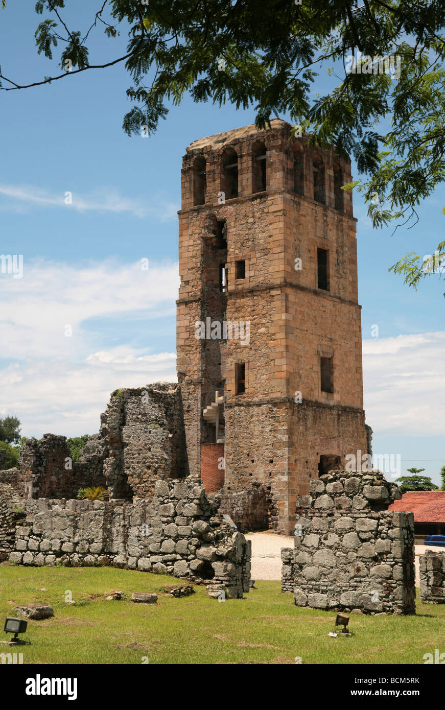 Ruins of Panama La Vieja, old Panama City, a World Heritage Site Stock ...
