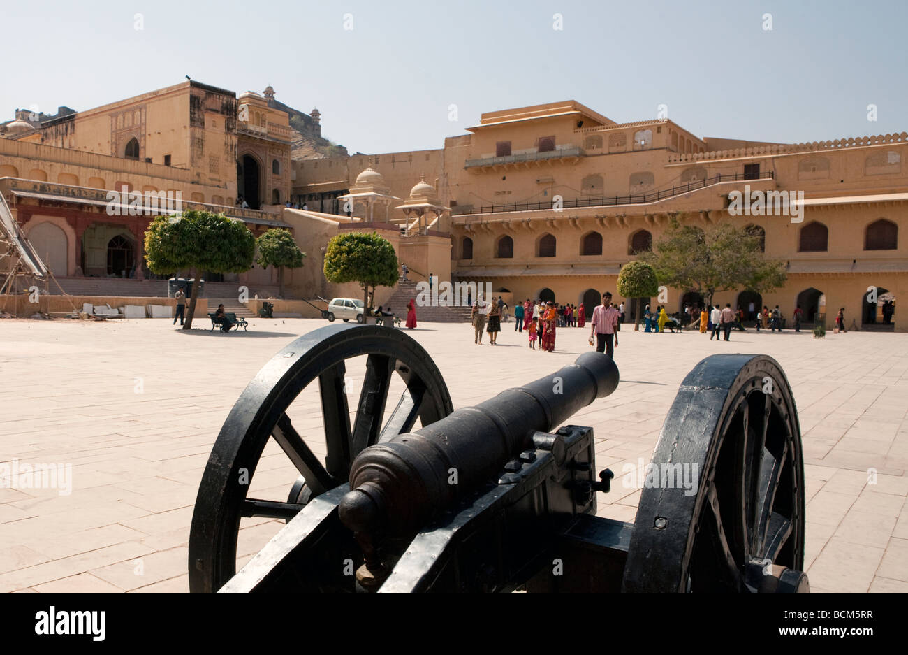 Courtyard of amber fort rajasthan india hi-res stock photography and ...