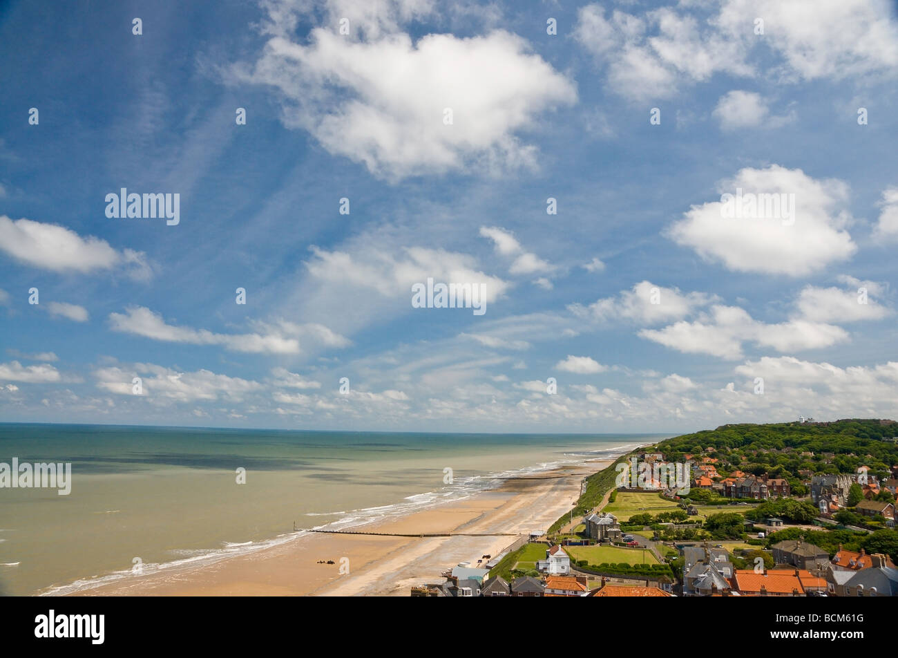 The beach at Cromer from the church tower, Norfolk Stock Photo - Alamy