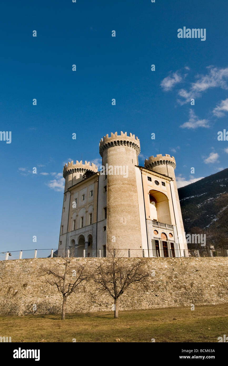 Aymavilles Castle Aosta Italy Stock Photo - Alamy
