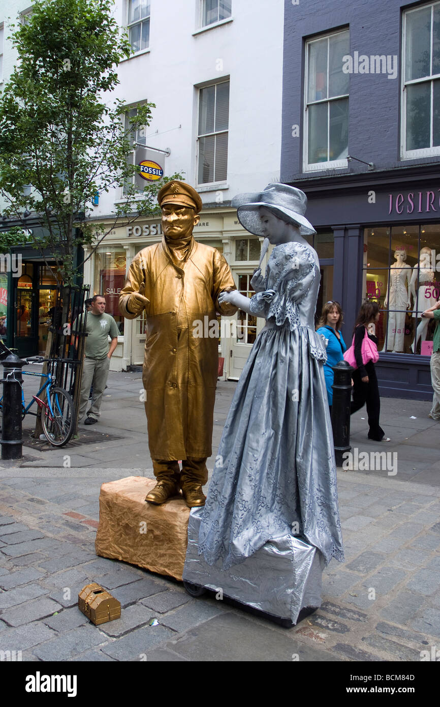 Silver body paint hi-res stock photography and images - Alamy