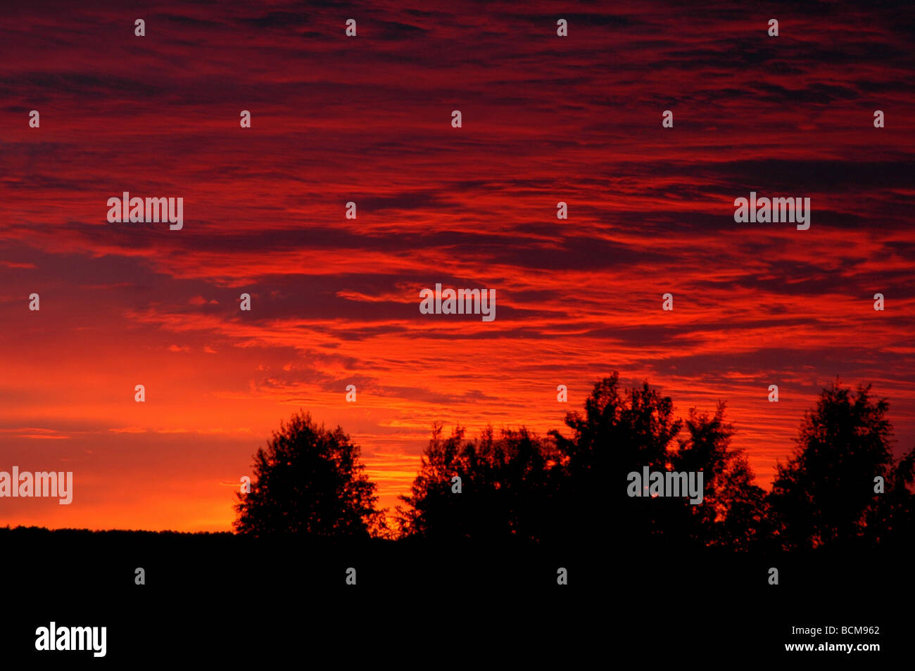 Summer day dramatic sky just before sunset Stock Photo - Alamy