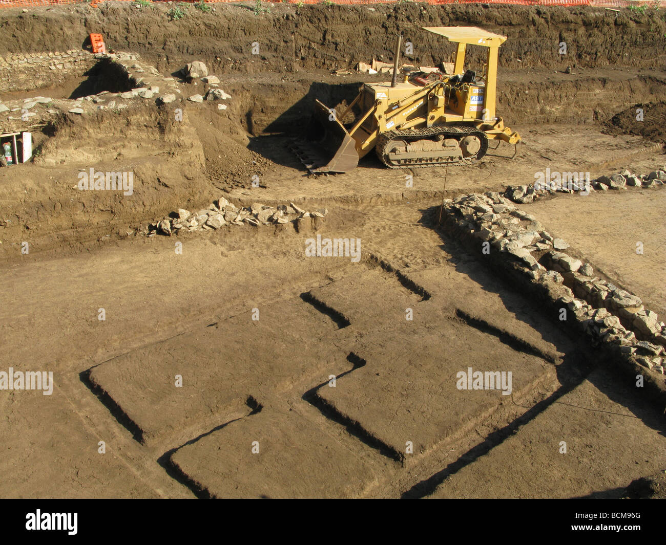 rcheology dig excavation on the old appian way, rome, italy Stock Photo ...