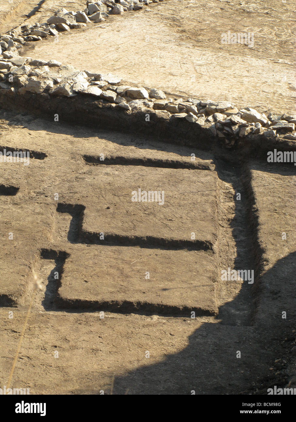 archeology dig excavation on the old appian way, rome, italy Stock ...