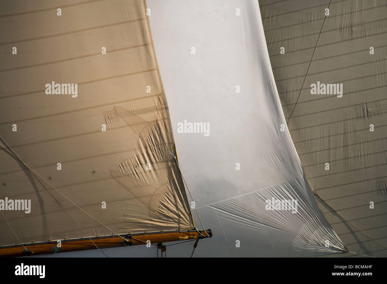 Large plan of Sails of an old sailboat Stock Photo - Alamy