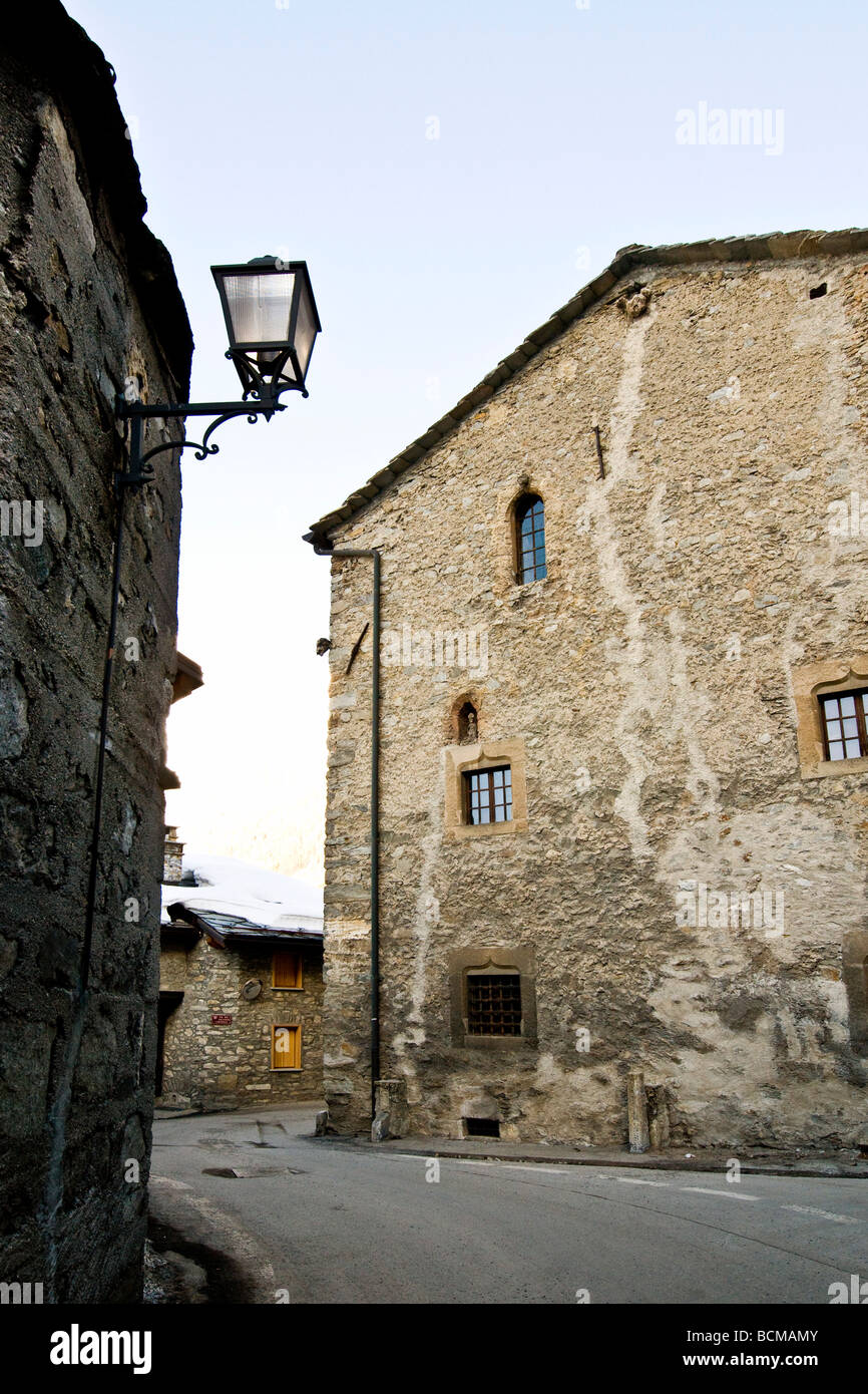 Medieval fortress Entreves Aosta Italy Stock Photo - Alamy