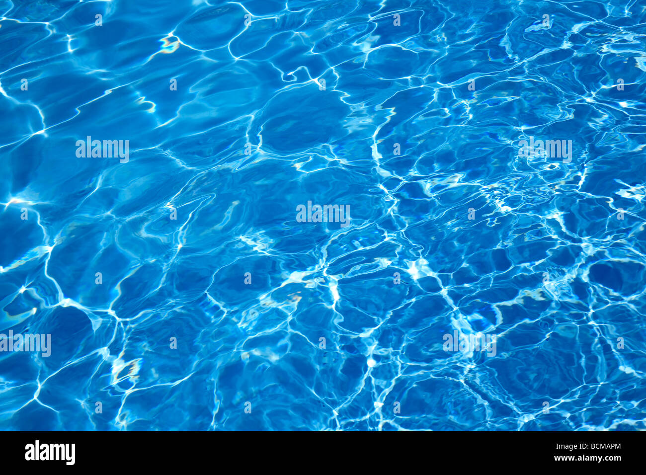 Bright blue swimming pool water as a background Stock Photo - Alamy