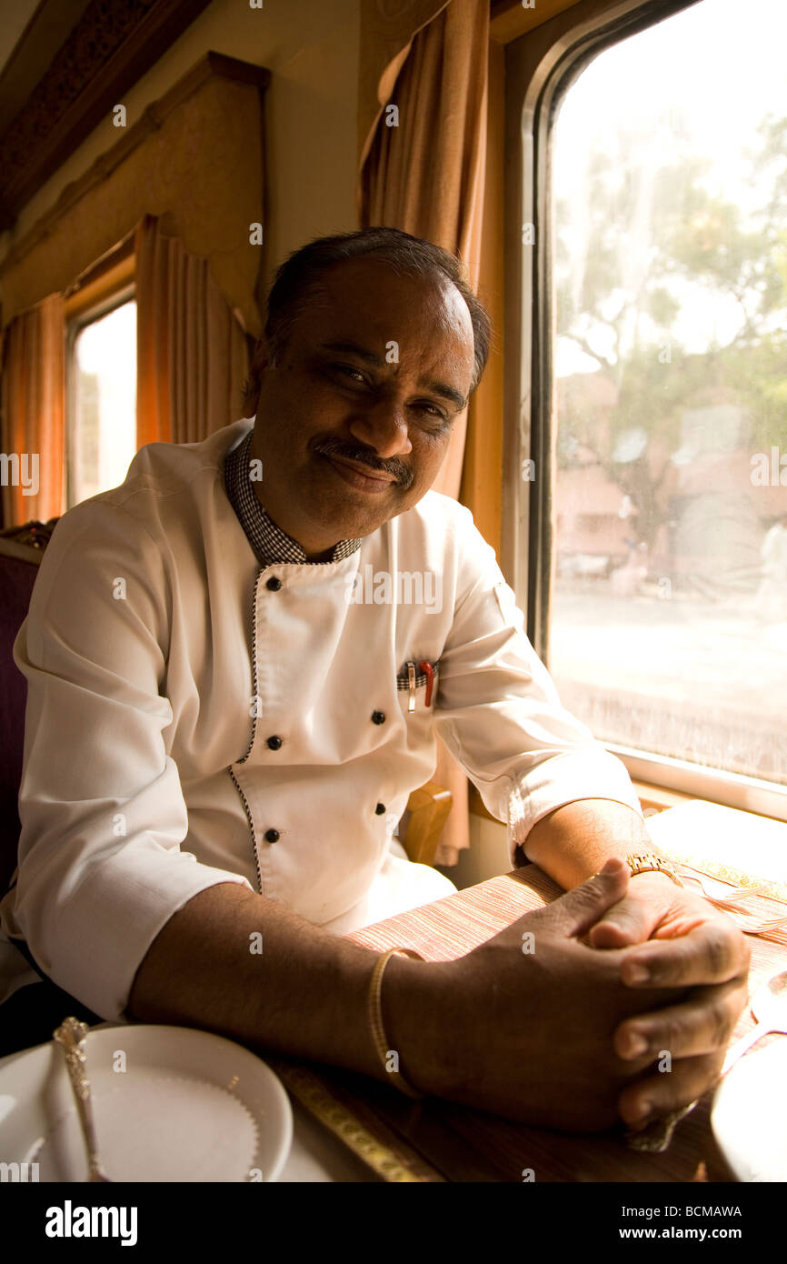 An executive chef of a luxury train in India. This is Deepak Chaubey ...