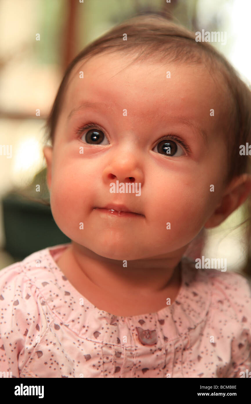 6 month old baby girl Stock Photo - Alamy