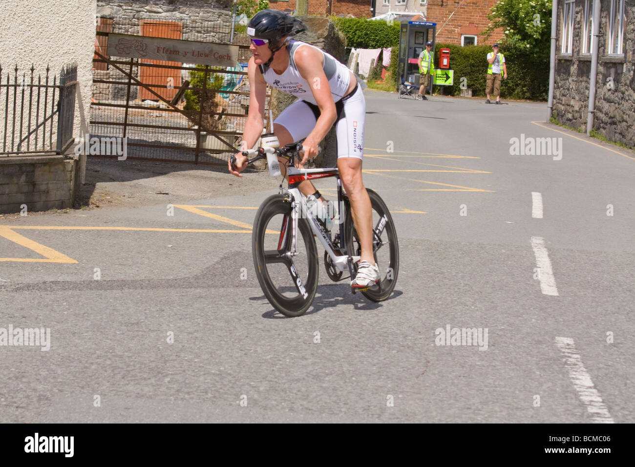 richard jones competing in the bala middle distance triathlon 14th june ...