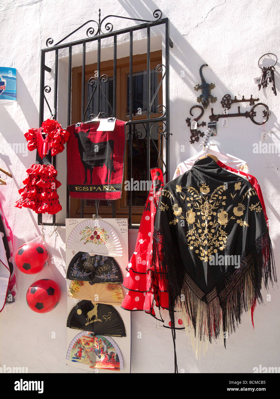 Typical Spanish items in Frigiliana, one of the most beautiful 'white ...