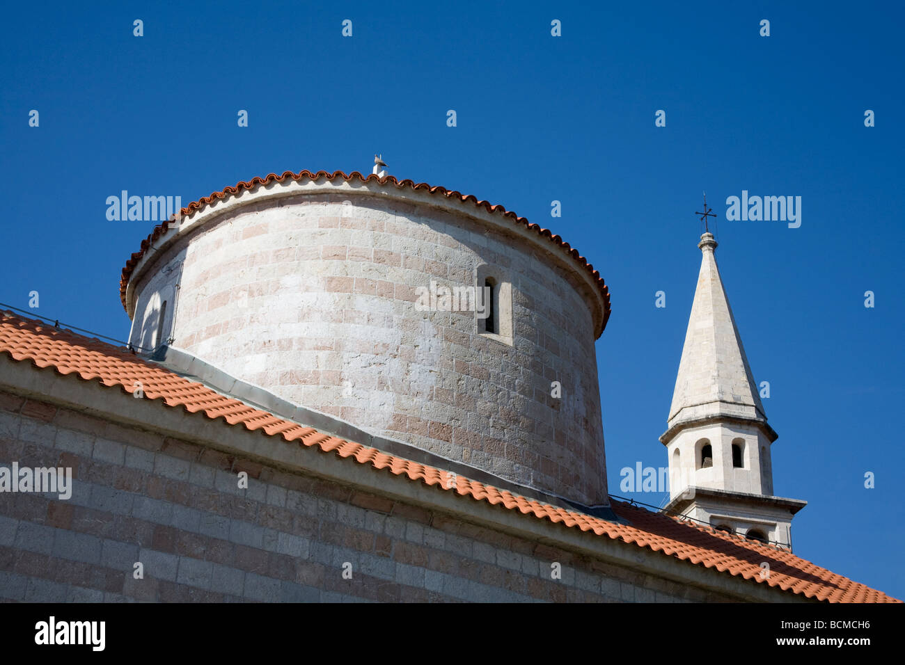 Rooftop in Old Town of Budvar Montenegro May 2009 Stock Photo - Alamy