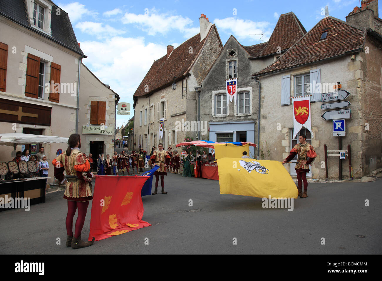 Bastille day being celebrated at Angles sur L'Anglin the beautiful ...