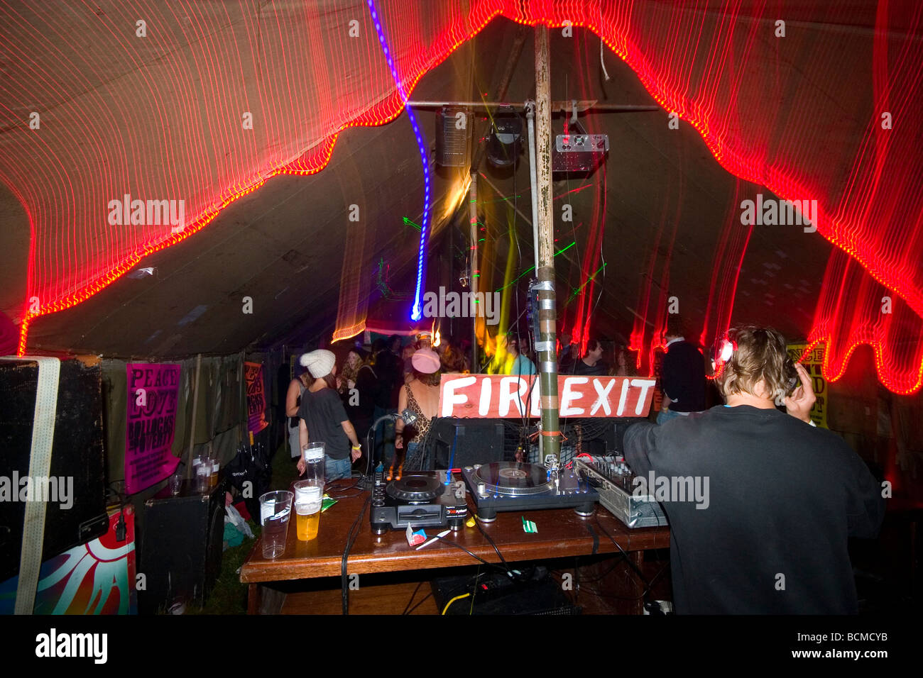 DJ performs at underground nightclub Stock Photo - Alamy