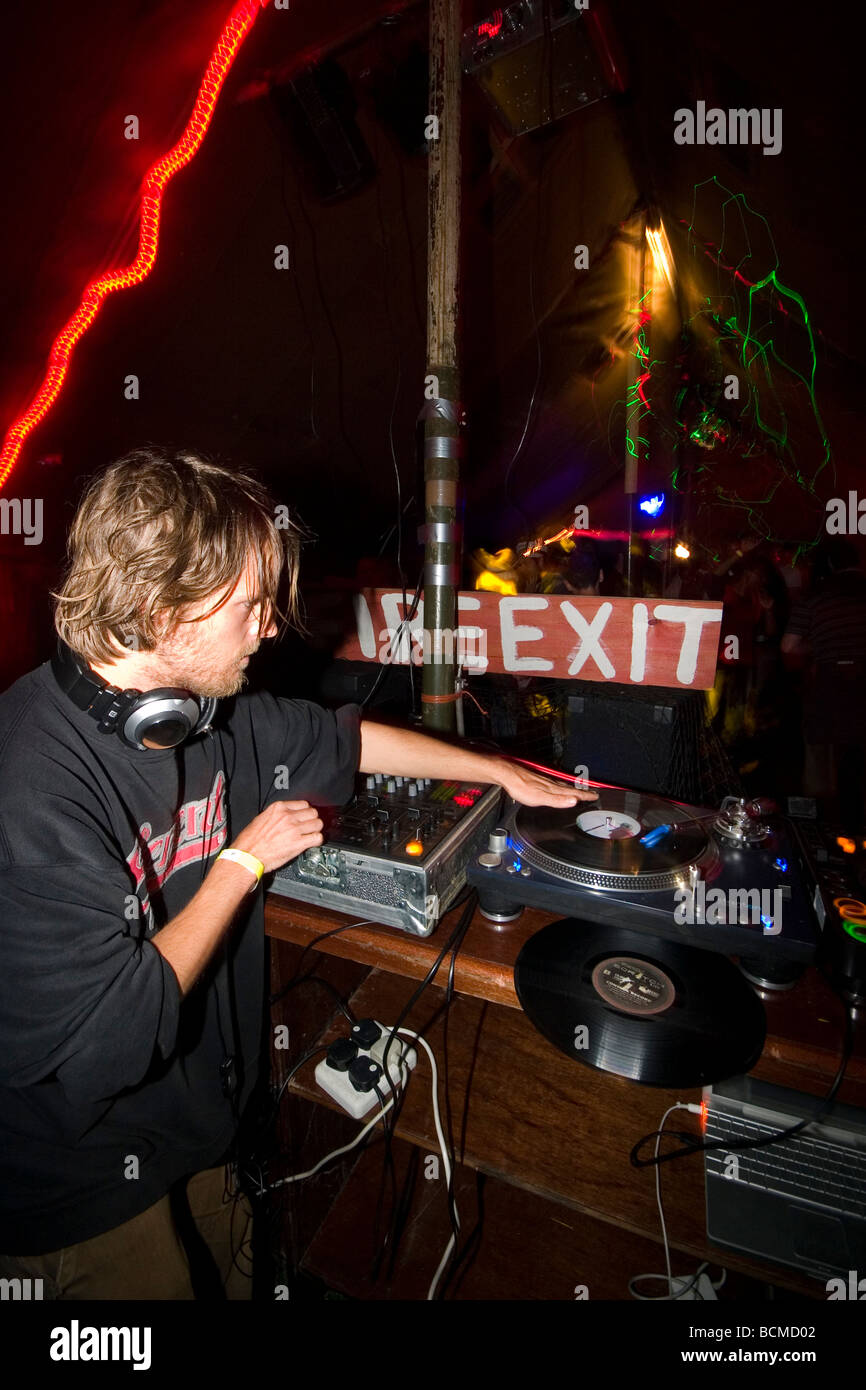 DJ on the decks Stock Photo - Alamy