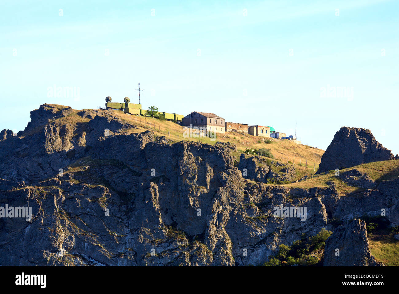 Military base on mountain top. Karadag (reserve on place of ancient ...