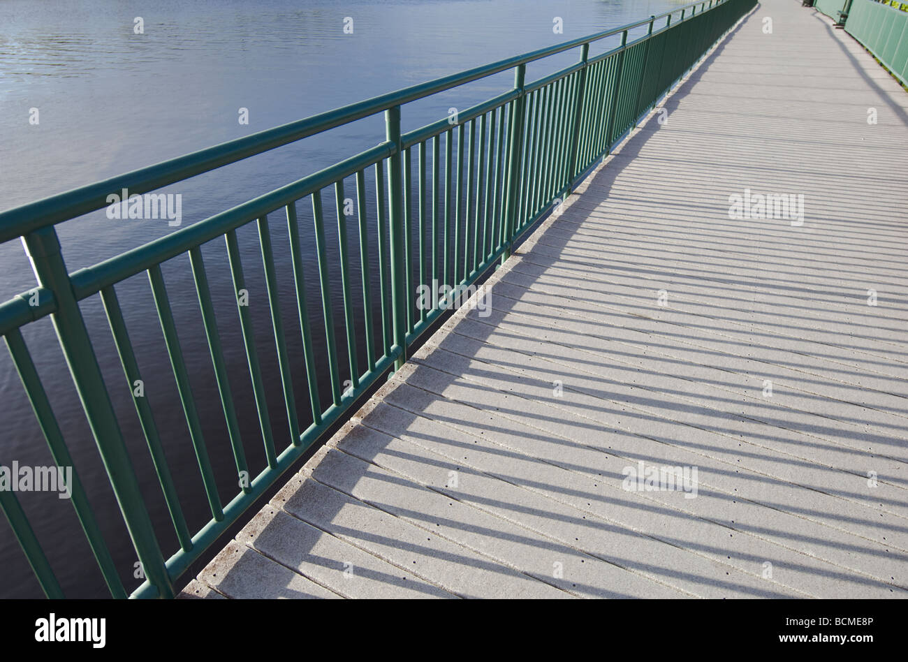 boardwalk along river waterway Stock Photo - Alamy
