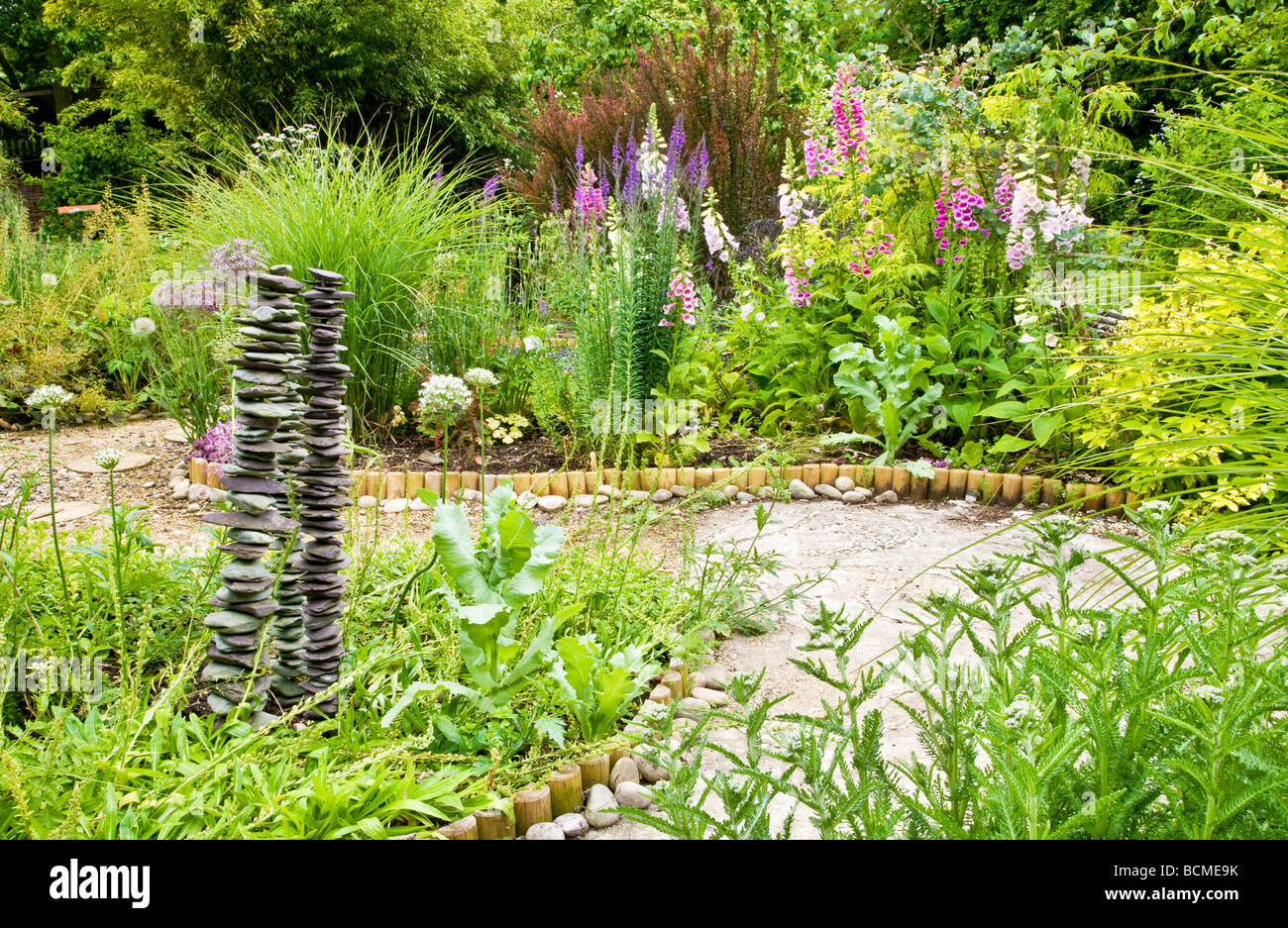 A corner of the Path of Life Garden at the TWIGS gardens in Swindon ...