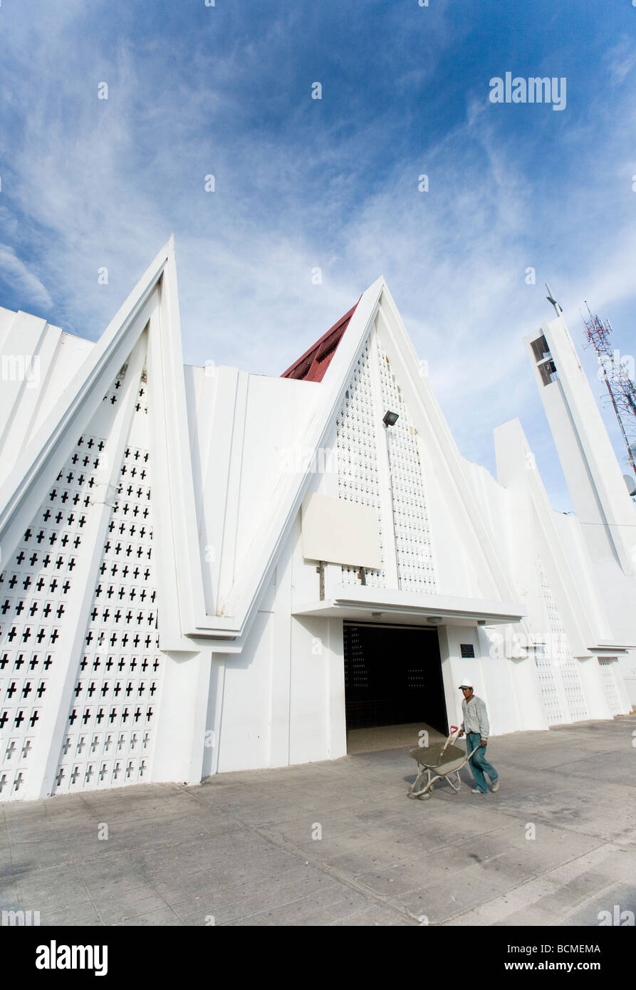 The modern church in central Liberia, guanacaste, Costa Rica Stock ...