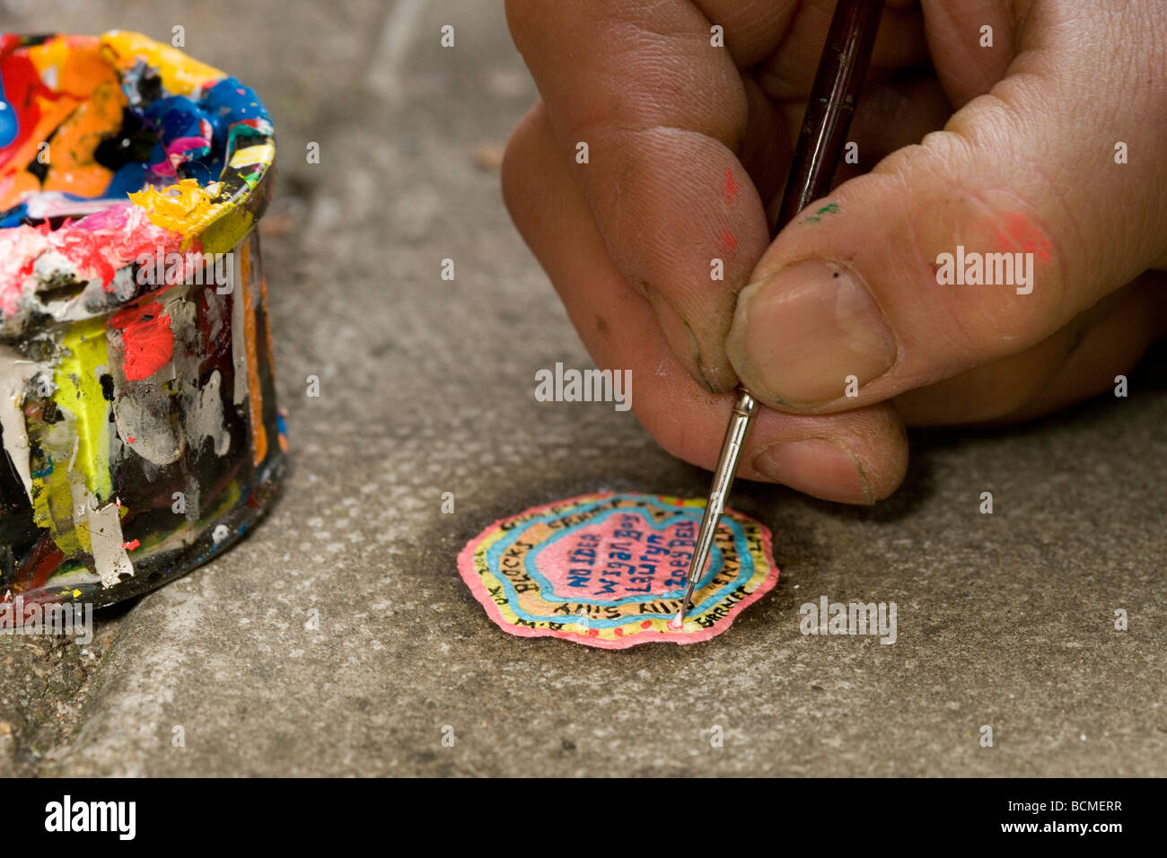 Ben Wilson, chewing gum artist, makes miniature paintings on chewing ...