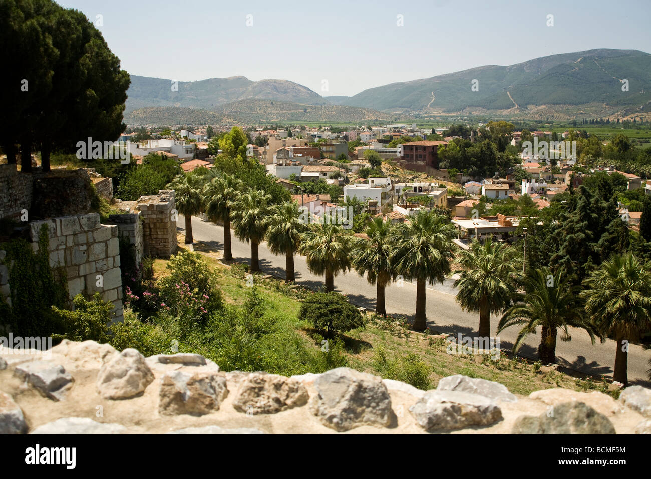 View of modern Ephesus from ancient Ephesus site Stock Photo - Alamy