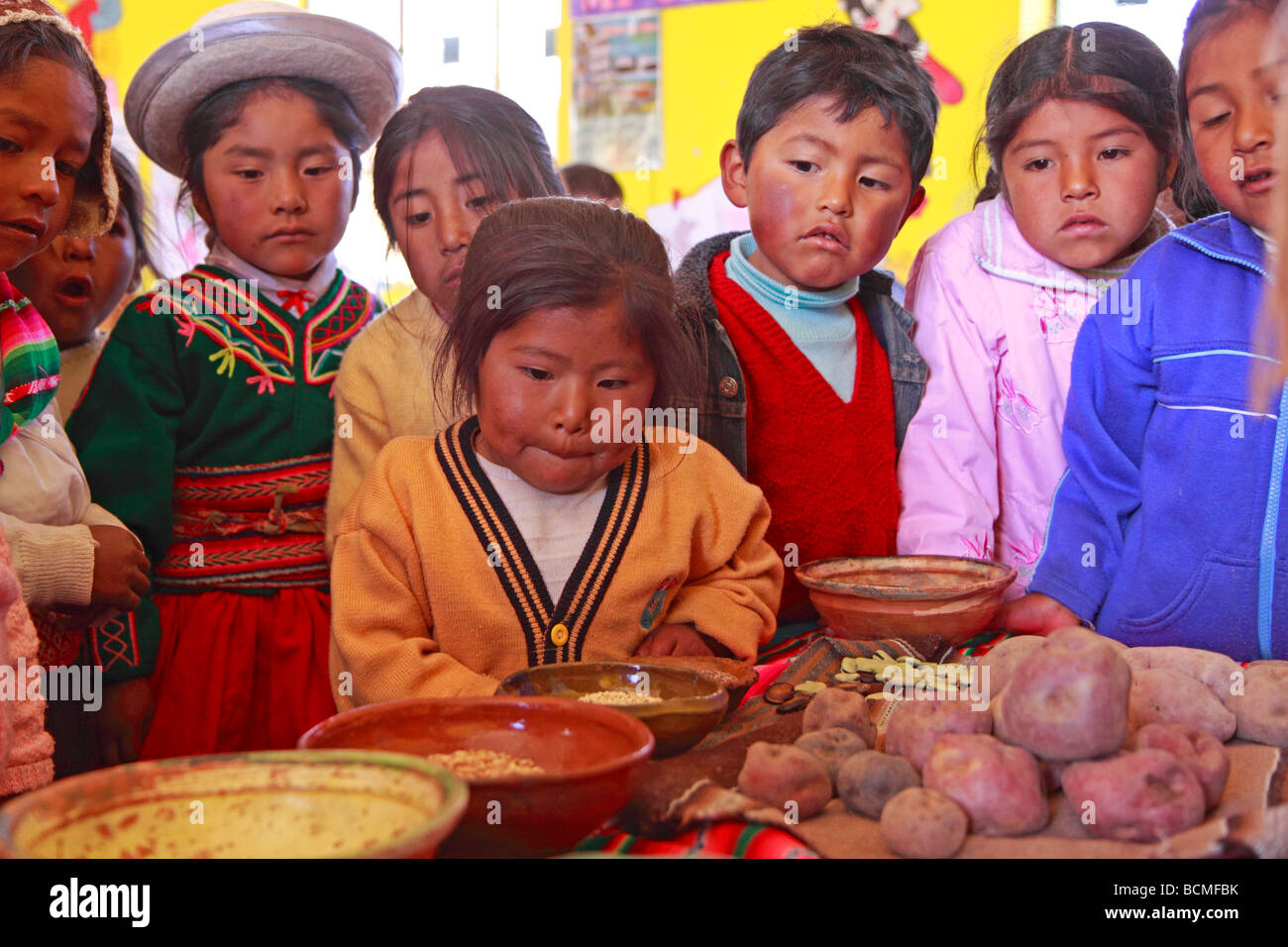 Peru child potato hi-res stock photography and images - Alamy