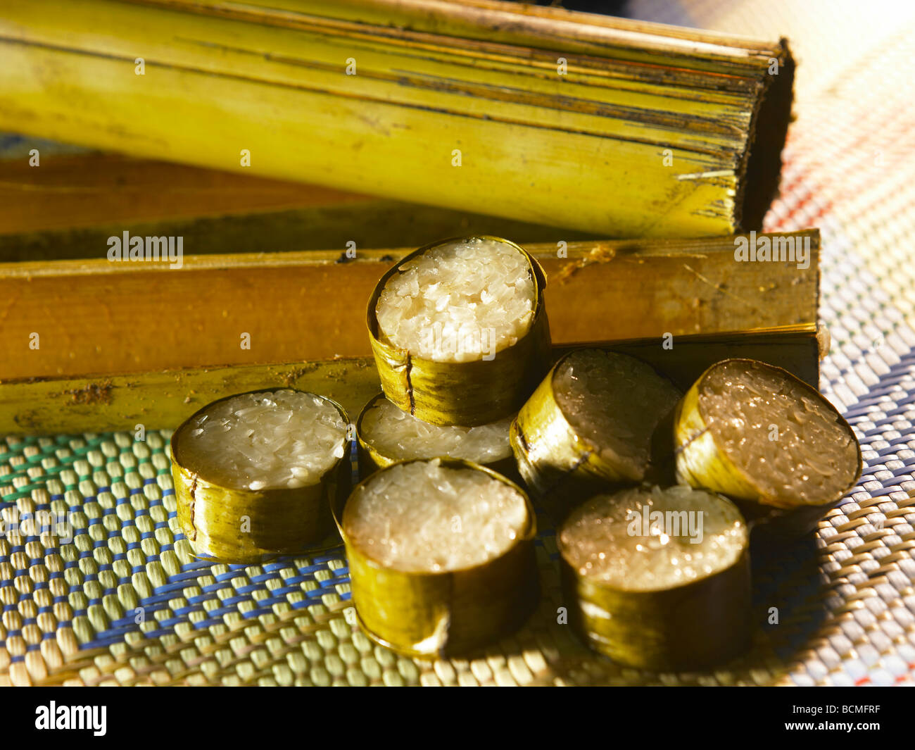 malay traditional food lemang Stock Photo - Alamy