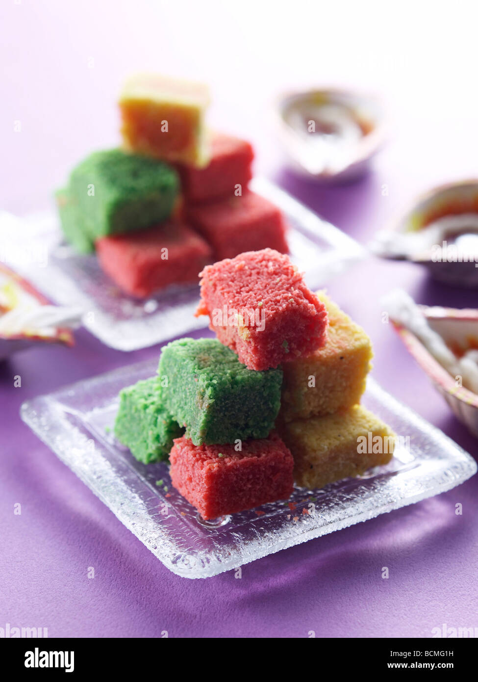 traditional indian candies with oil lamps Stock Photo - Alamy