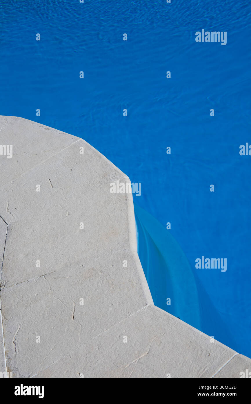 swimming pool water blue summer Stock Photo - Alamy