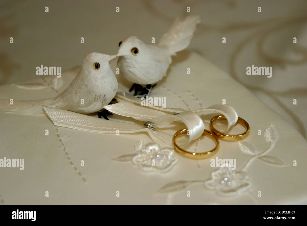 Doves with wedding rings hi-res stock photography and images - Alamy