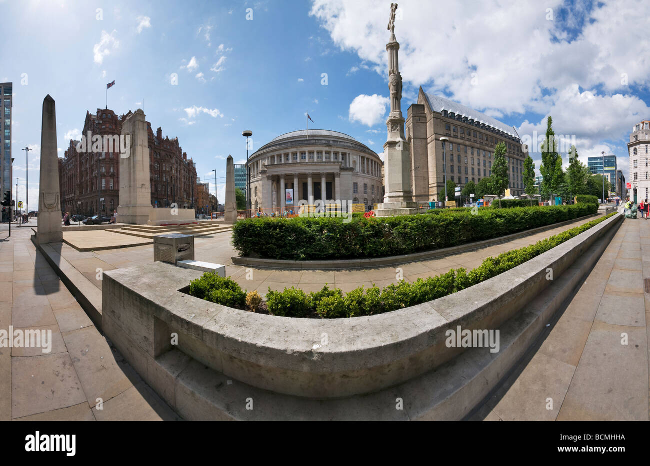 The rotunda-style Central Library St Peter's Square Manchester Stock ...