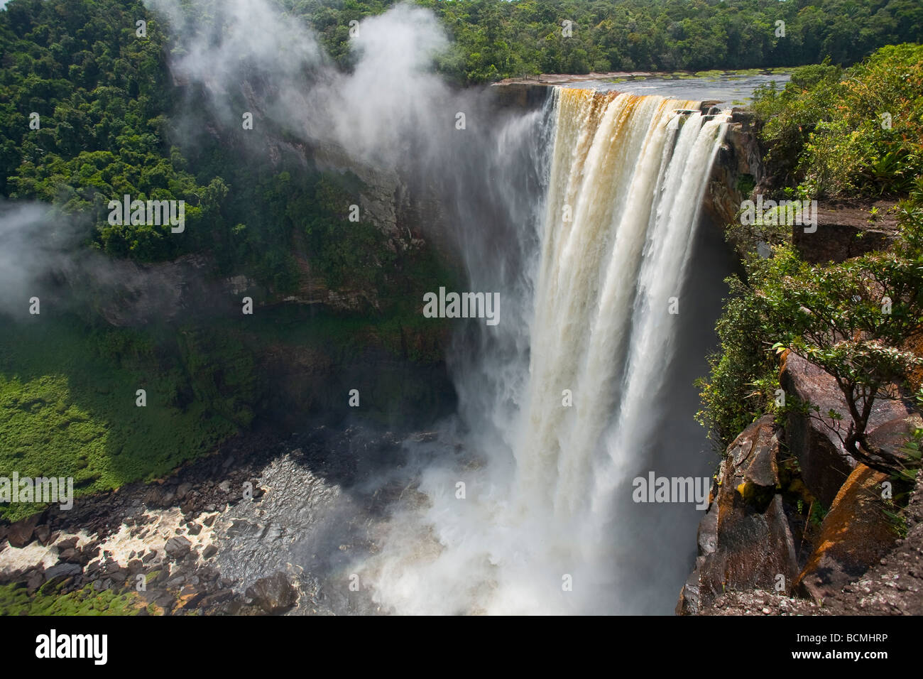 KAIETEUR FALLS, the second highest single drop waterfall in South ...