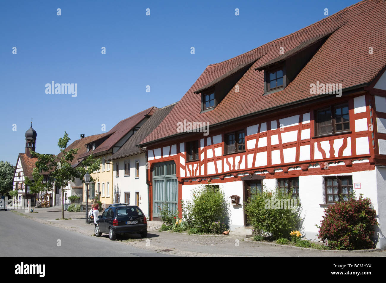 Bermatingen Baden Wurttemberg Germany EU Looking to the historic ...