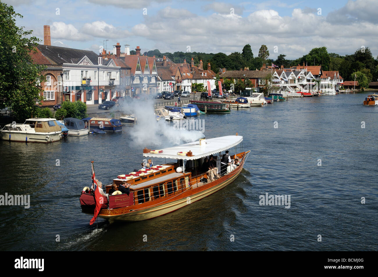 Henley on Thames the 63 foot passenger steam launch Alaska making her ...