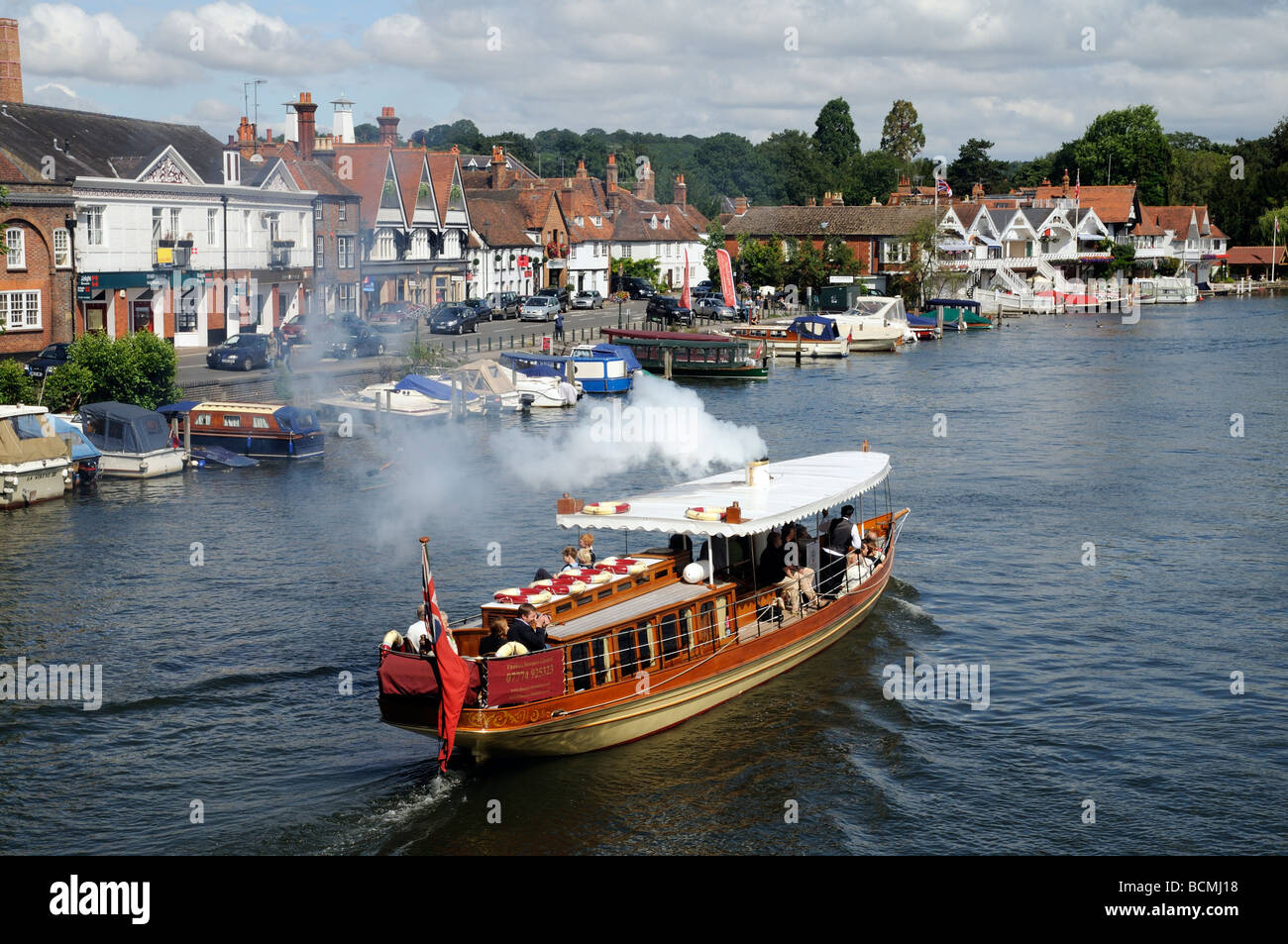 Henley on Thames the 63 foot passenger steam launch Alaska making her ...