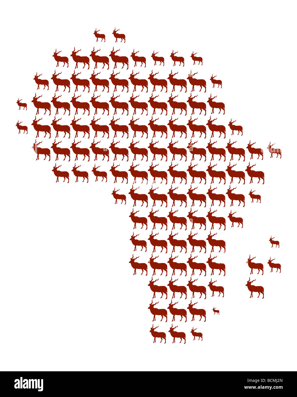 Antelope map hi-res stock photography and images - Alamy