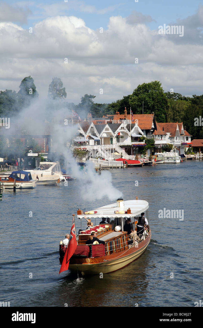 Henley on Thames the 63 foot passenger steam launch Alaska making her ...
