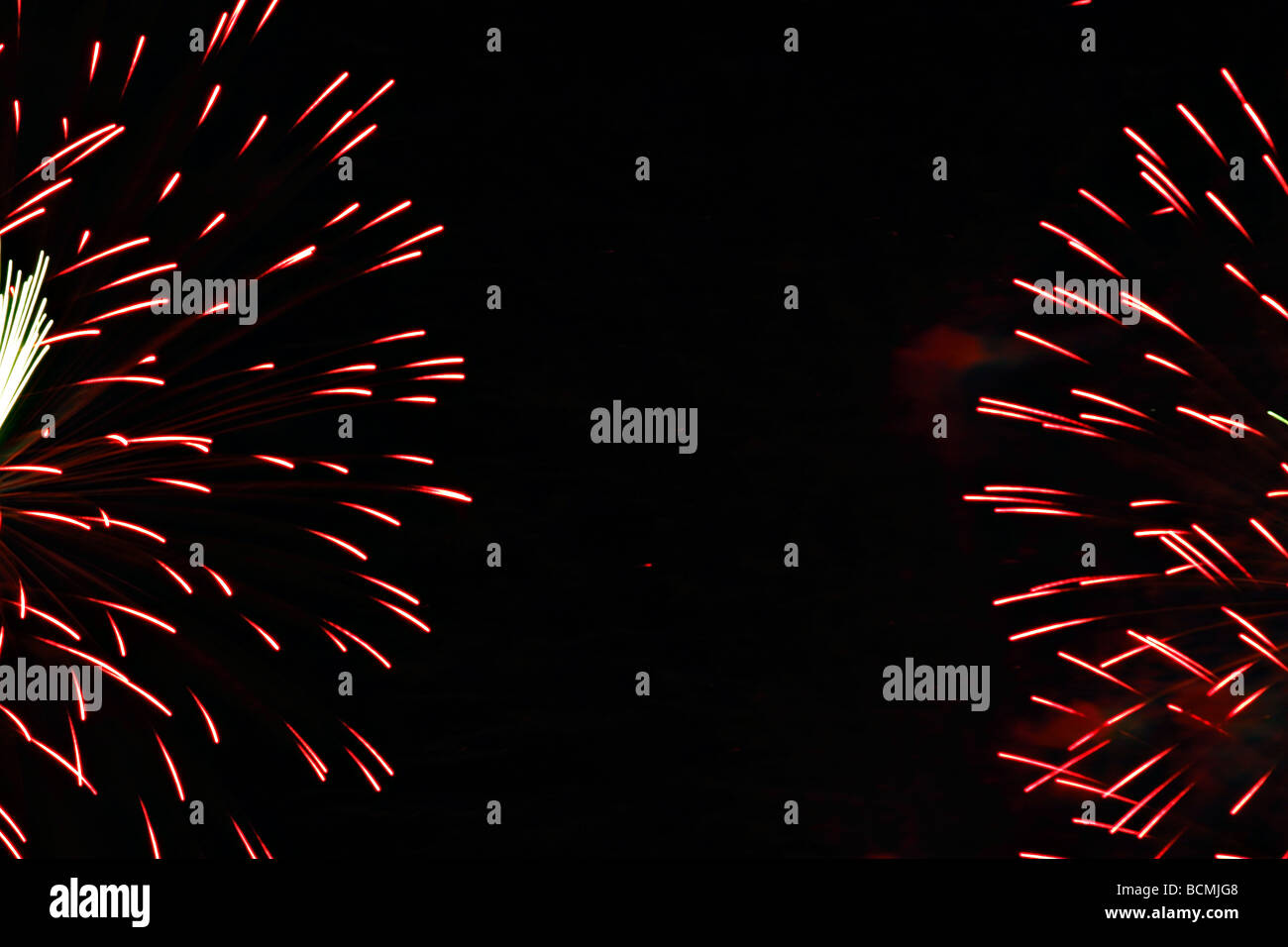 Berlin Fireworks during the Pyromusikale at the closed airport Berlin ...