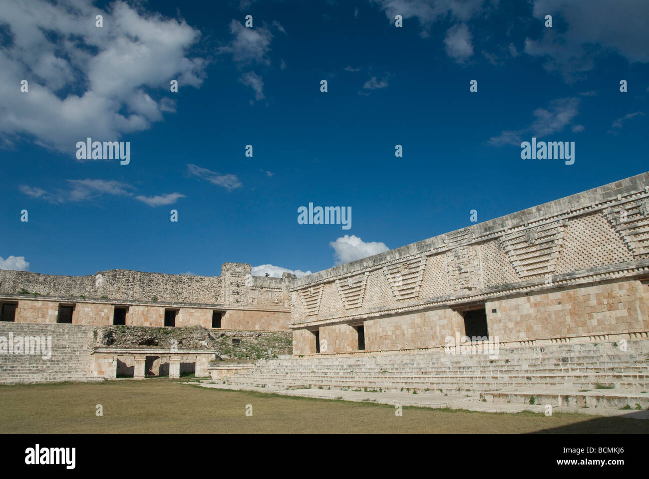 Mexico, Yucatan, Uxmal, UNESCO World Heritage Site, Cuadrangulo de las ...