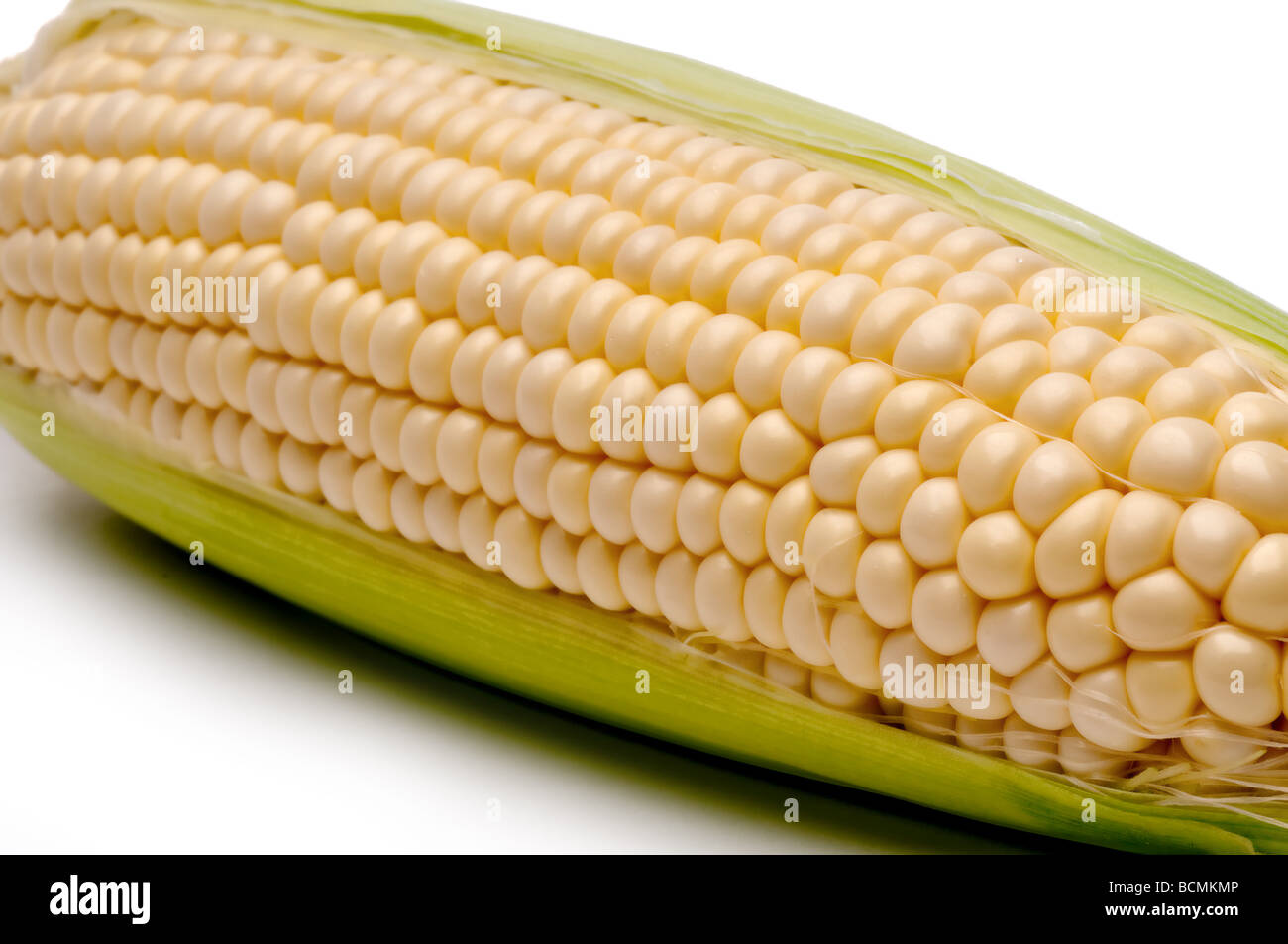 Horizontal close up of a cob of corn Stock Photo - Alamy