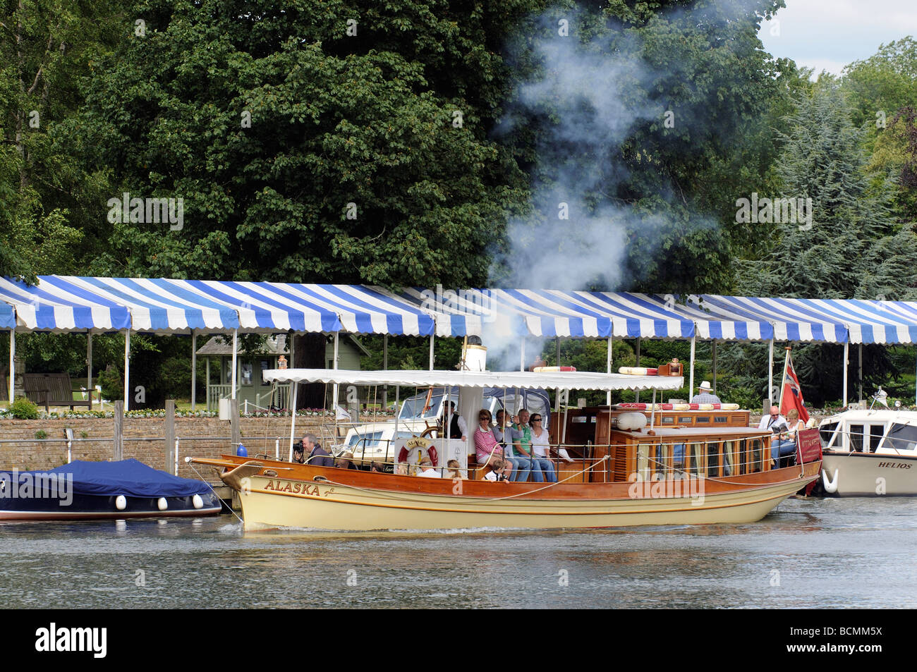 Henley on Thames the 63 foot passenger steam launch Alaska making her ...