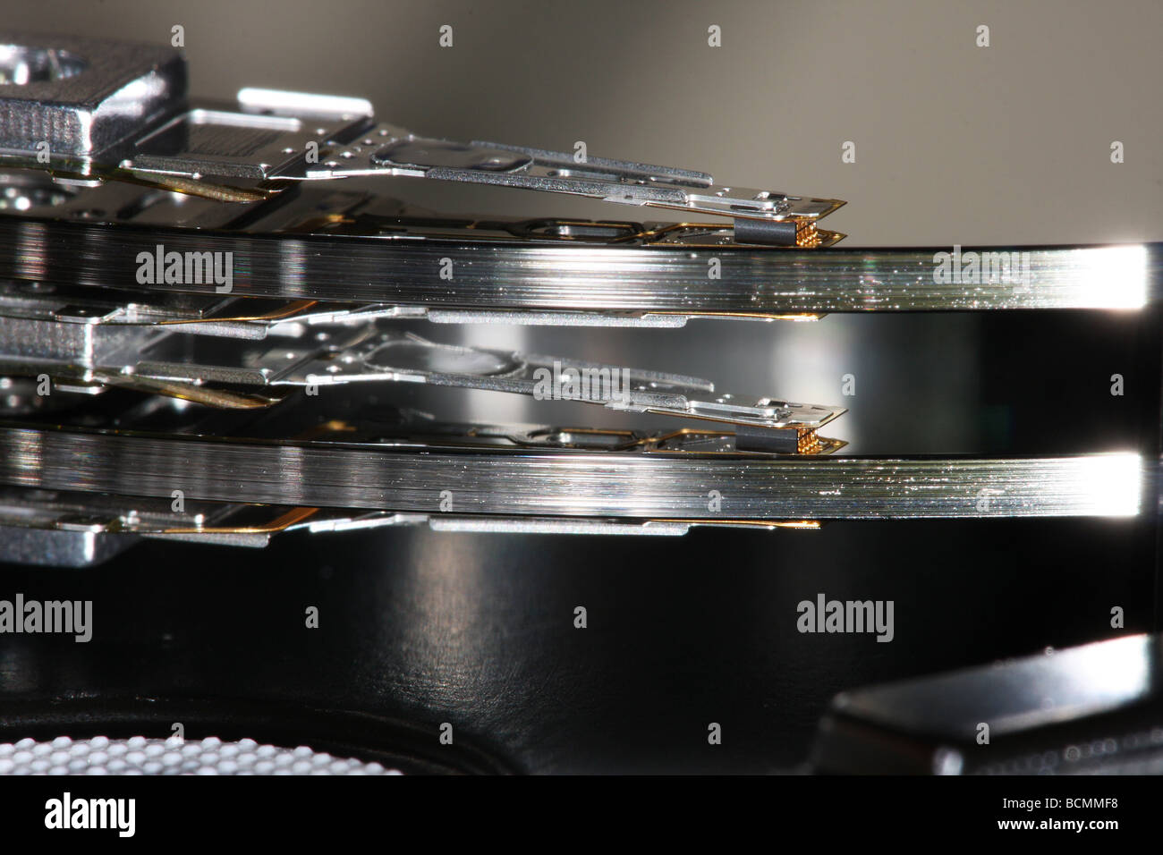Computer hard drive read write heads Stock Photo - Alamy