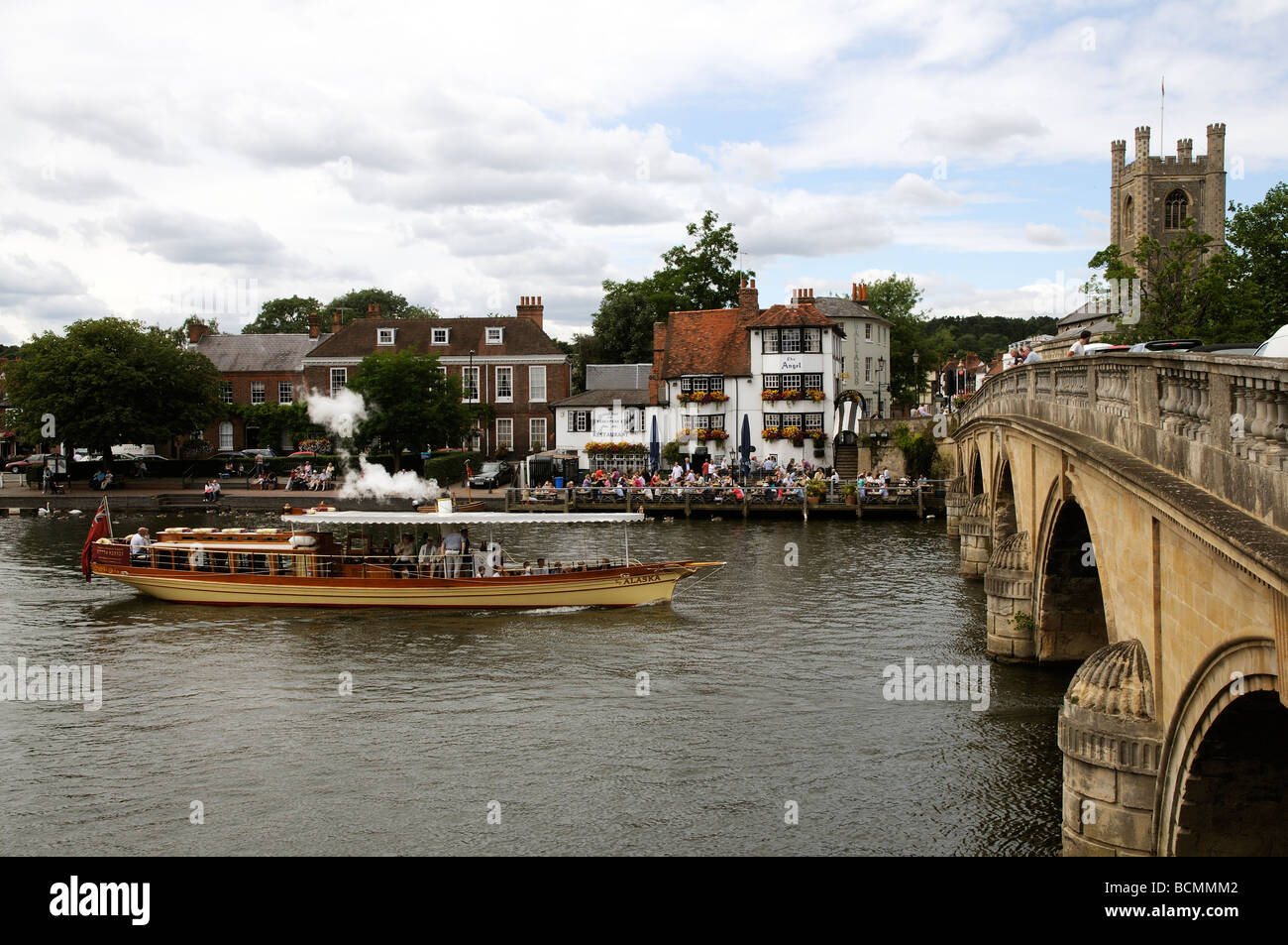 Henley on Thames the 63 foot passenger steam launch Alaska making her ...